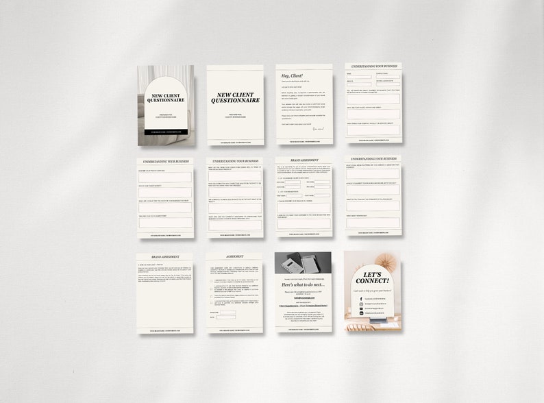 New Client Questionnaire Survey Template | Canva Business Templates for ...