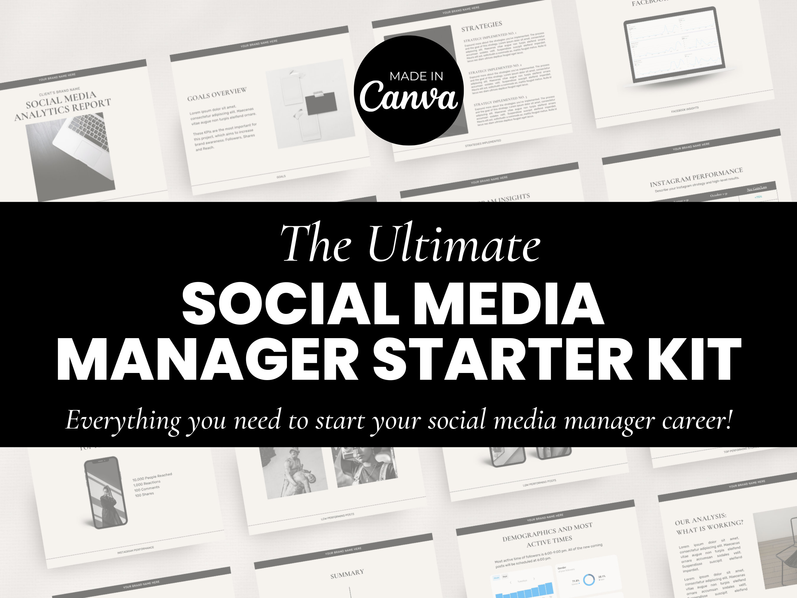 Social Media Manager Starter Kit Social Media Manager Bundle - Etsy