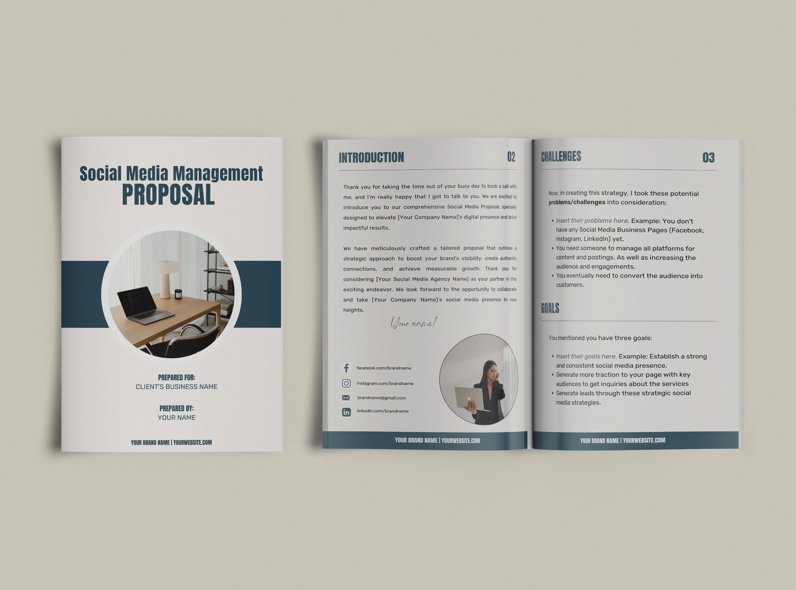 Social Media Proposal Template | Freelance Social Media Manager ...