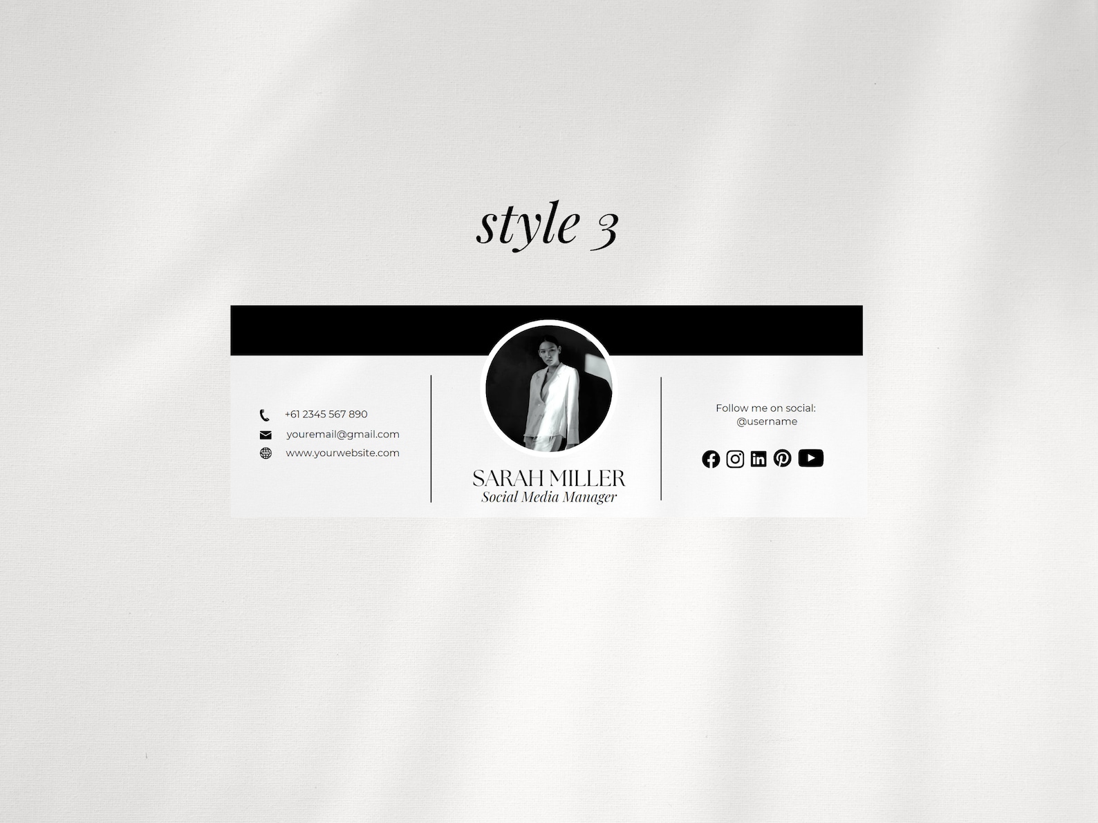 Email Signature Template Bundle Custom Signature Design - Etsy