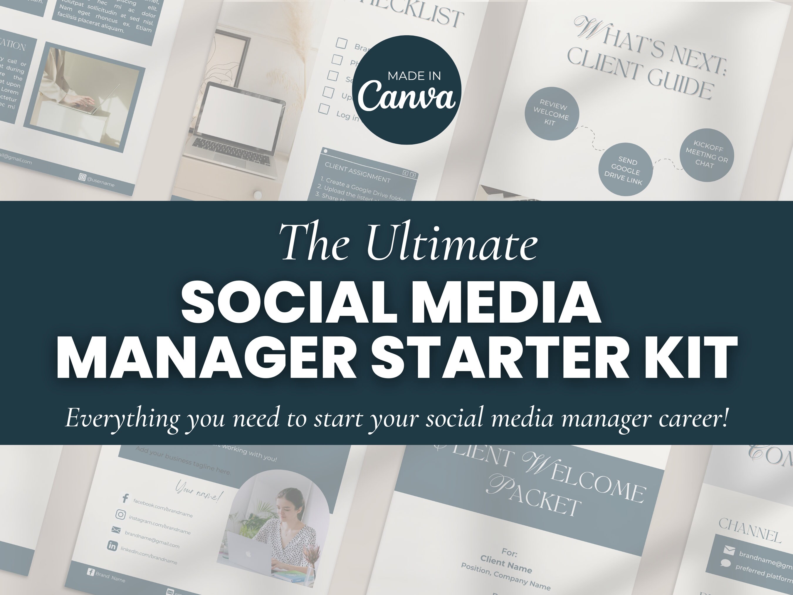 Social Media Manager Starter Kit Social Media Manager - Etsy