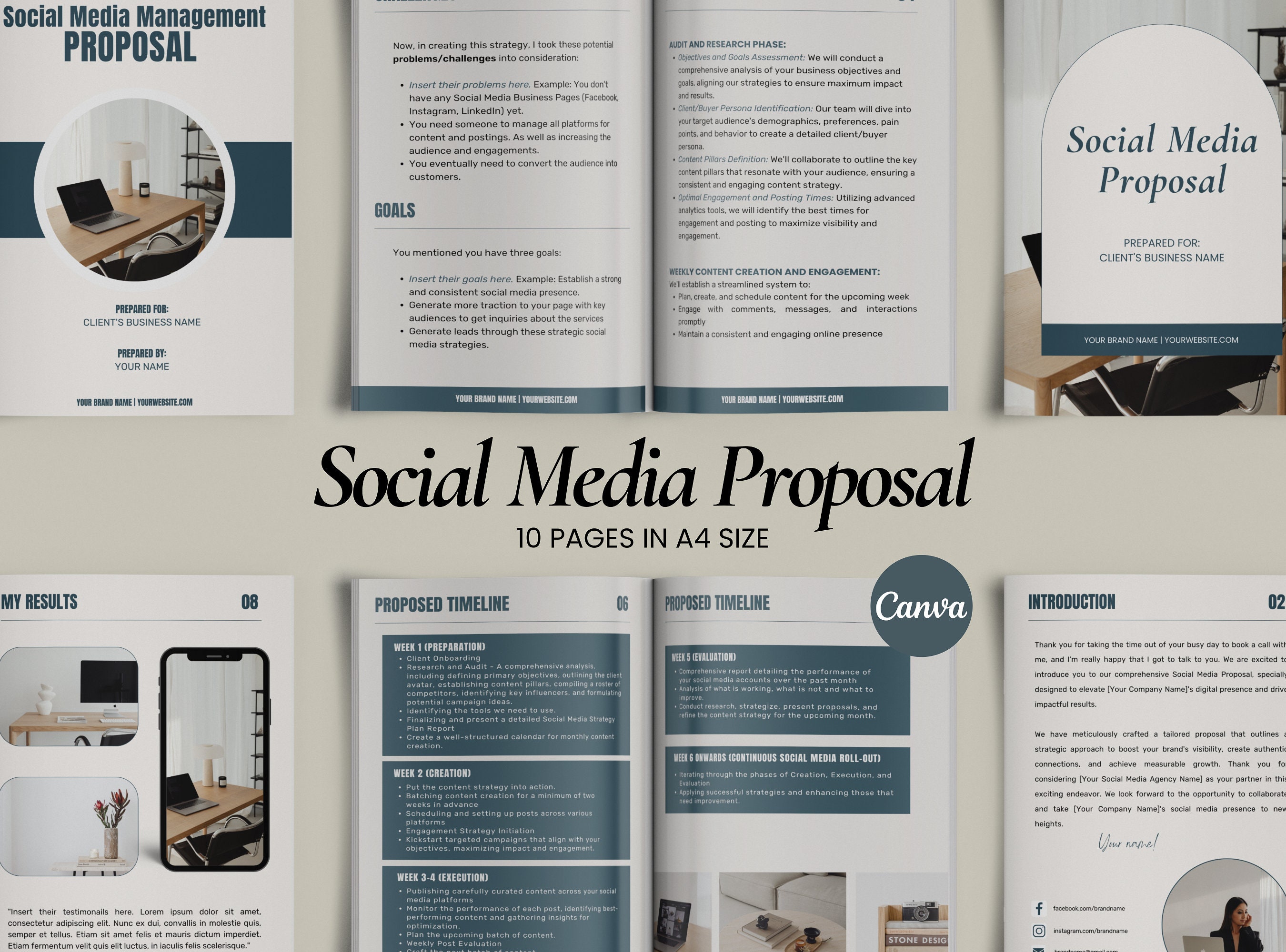 Social Media Proposal Template | Freelance Social Media Manager ...