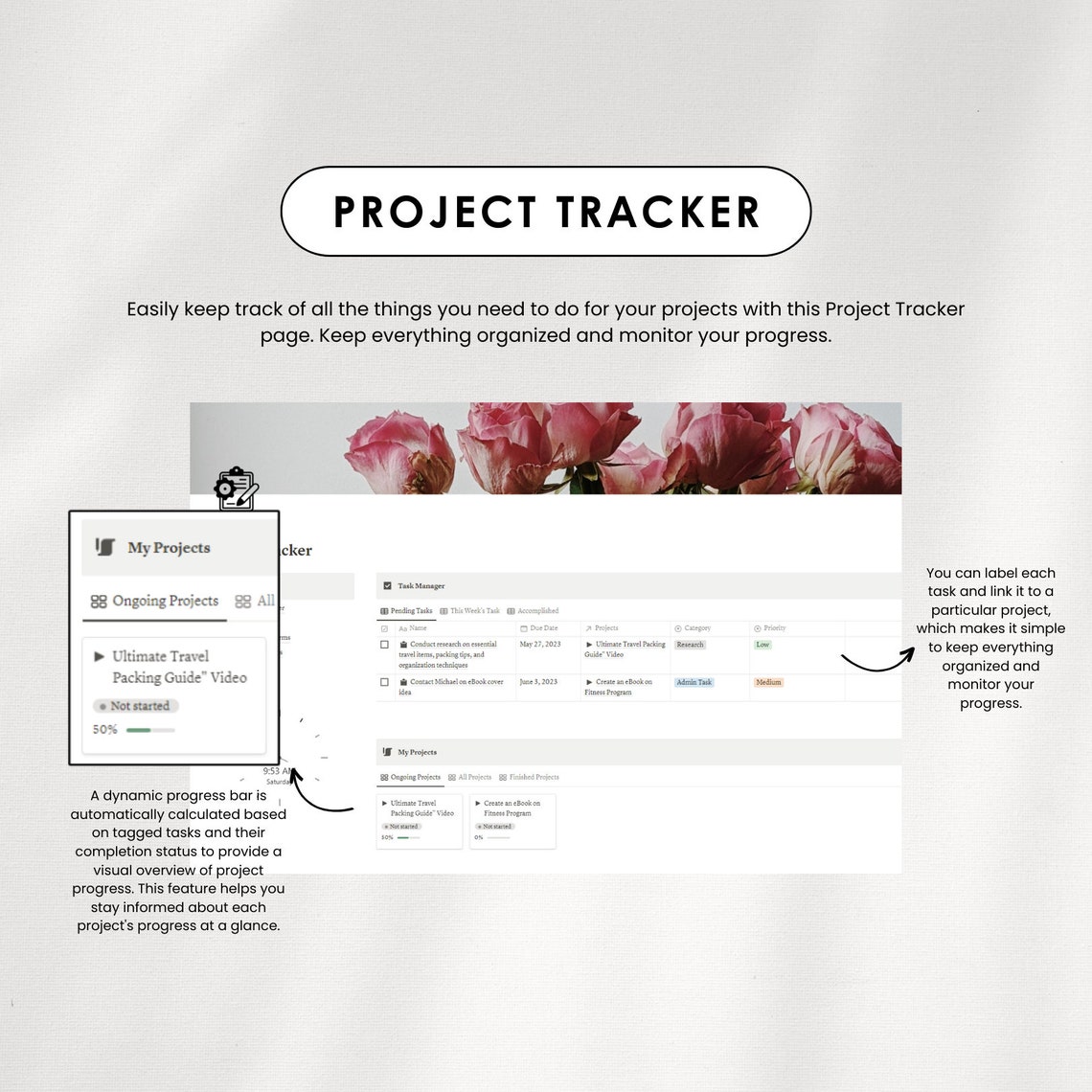 Social Media Planner Notion Template Content Planner Notion - Etsy