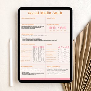 Social Media Audit Template for Social Media Managers | Client ...