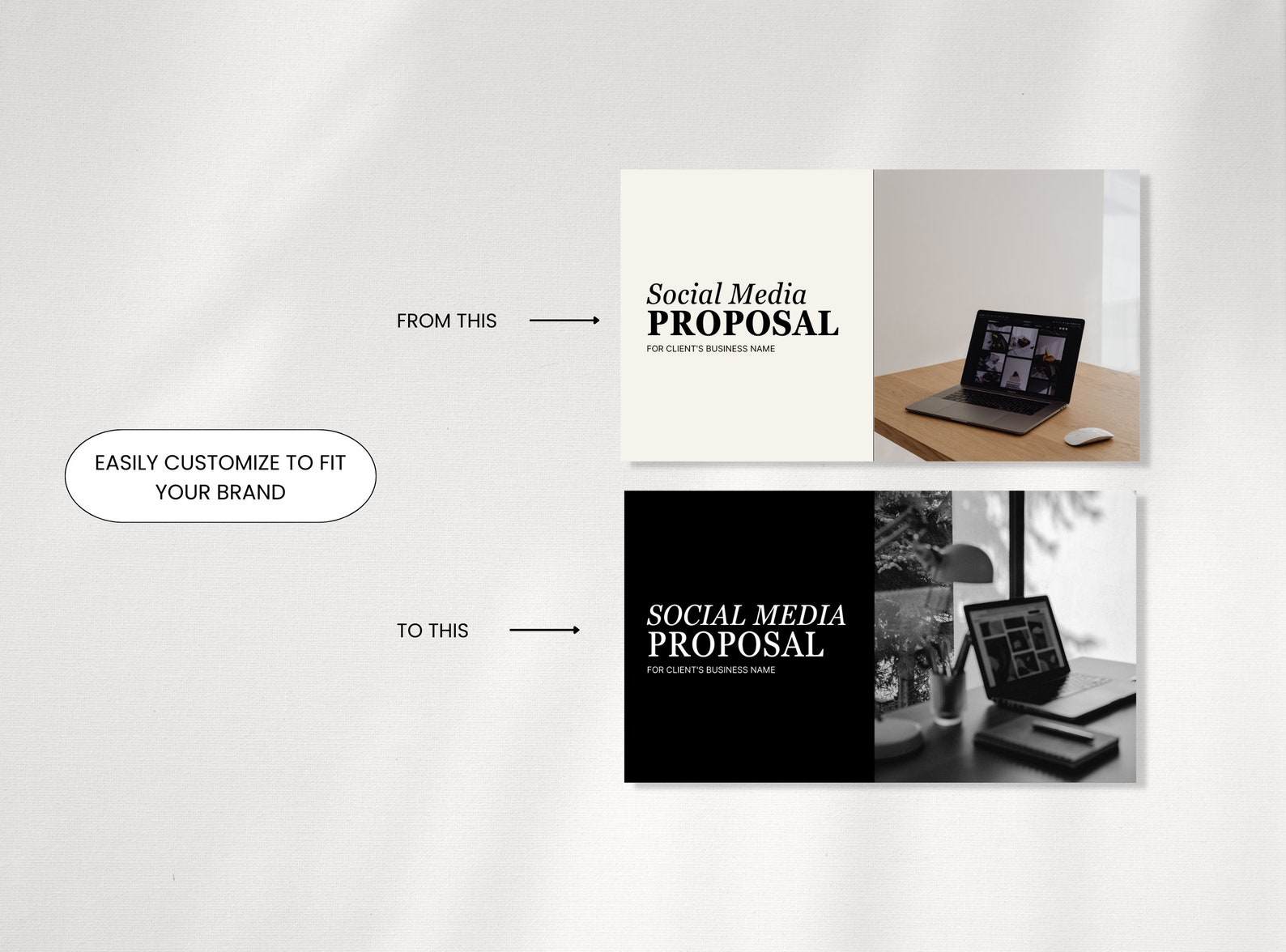 Social Media Proposal Template Freelance Client Proposal - Etsy