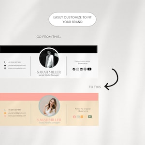 Email Signature Template Bundle, Custom Signature Design, Digital ...