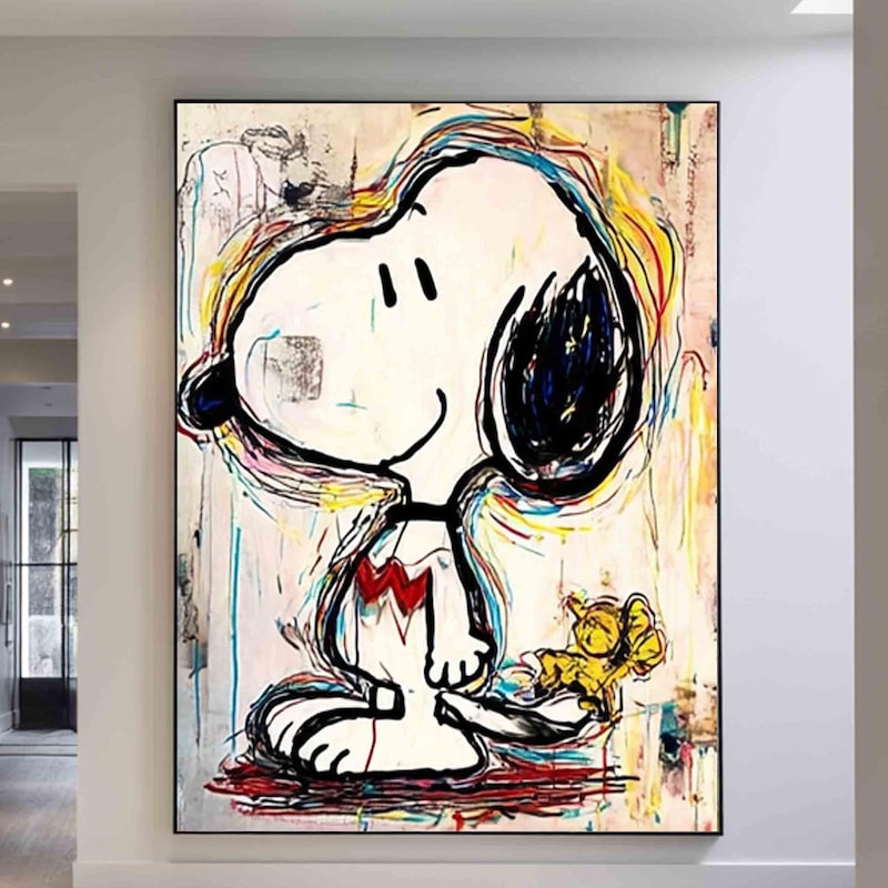 Pop Snoopy Canvas Art - Etsy
