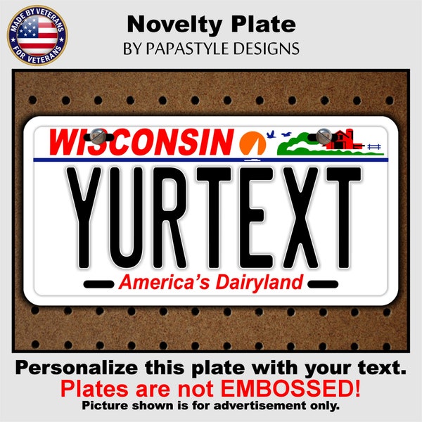 Wisconsin License Plate Svg - Etsy