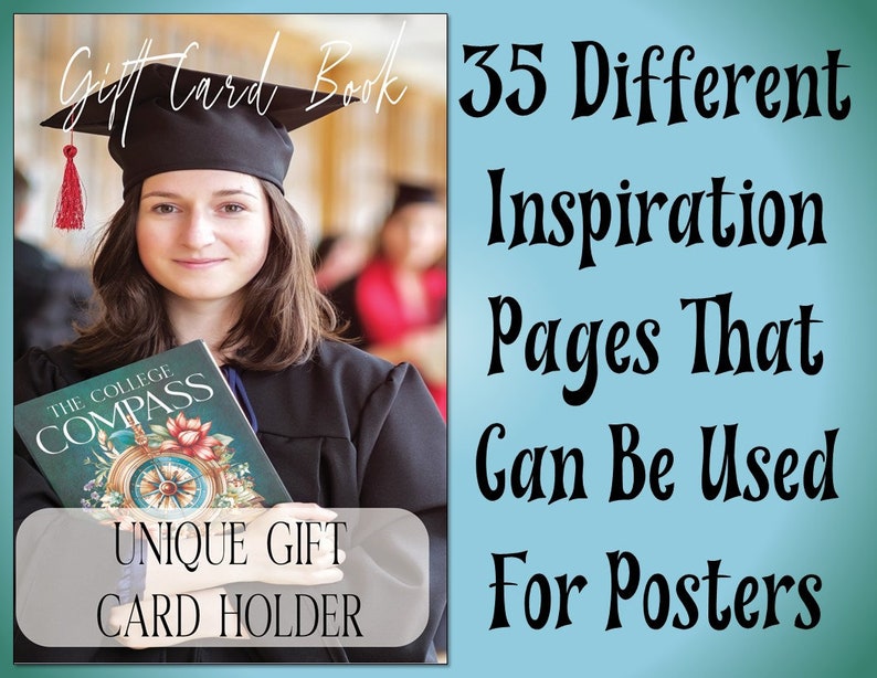 Gift Card Book for Graduation, 71 Pages 8x10 Inches for Freshman ...