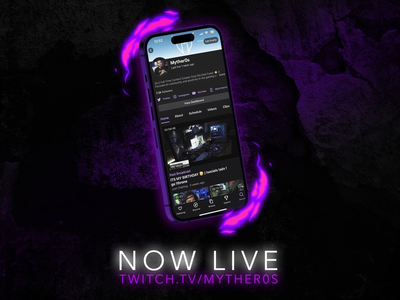 Custom 'going Live' Announcement Graphics // Twitch Kick Youtube - Etsy