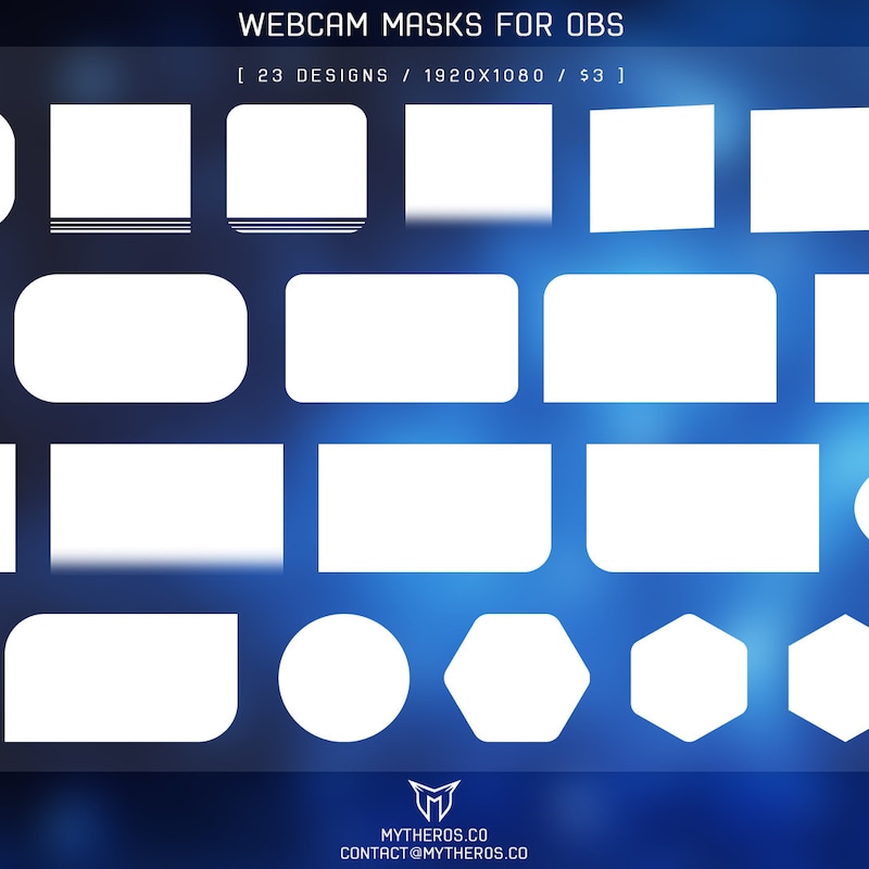 Webcam Masks Obs - Etsy UK