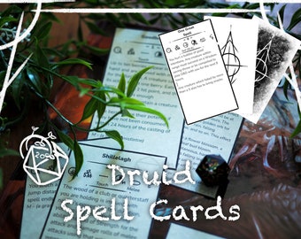 Dnd Spell Cards - Etsy