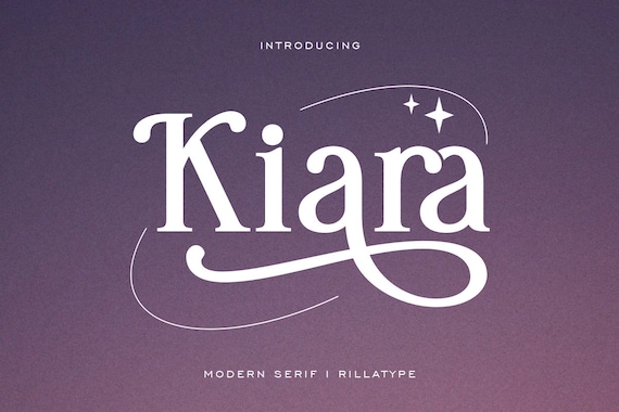 Kiara Serif Modern Serif Logo Font Branding Font | Etsy