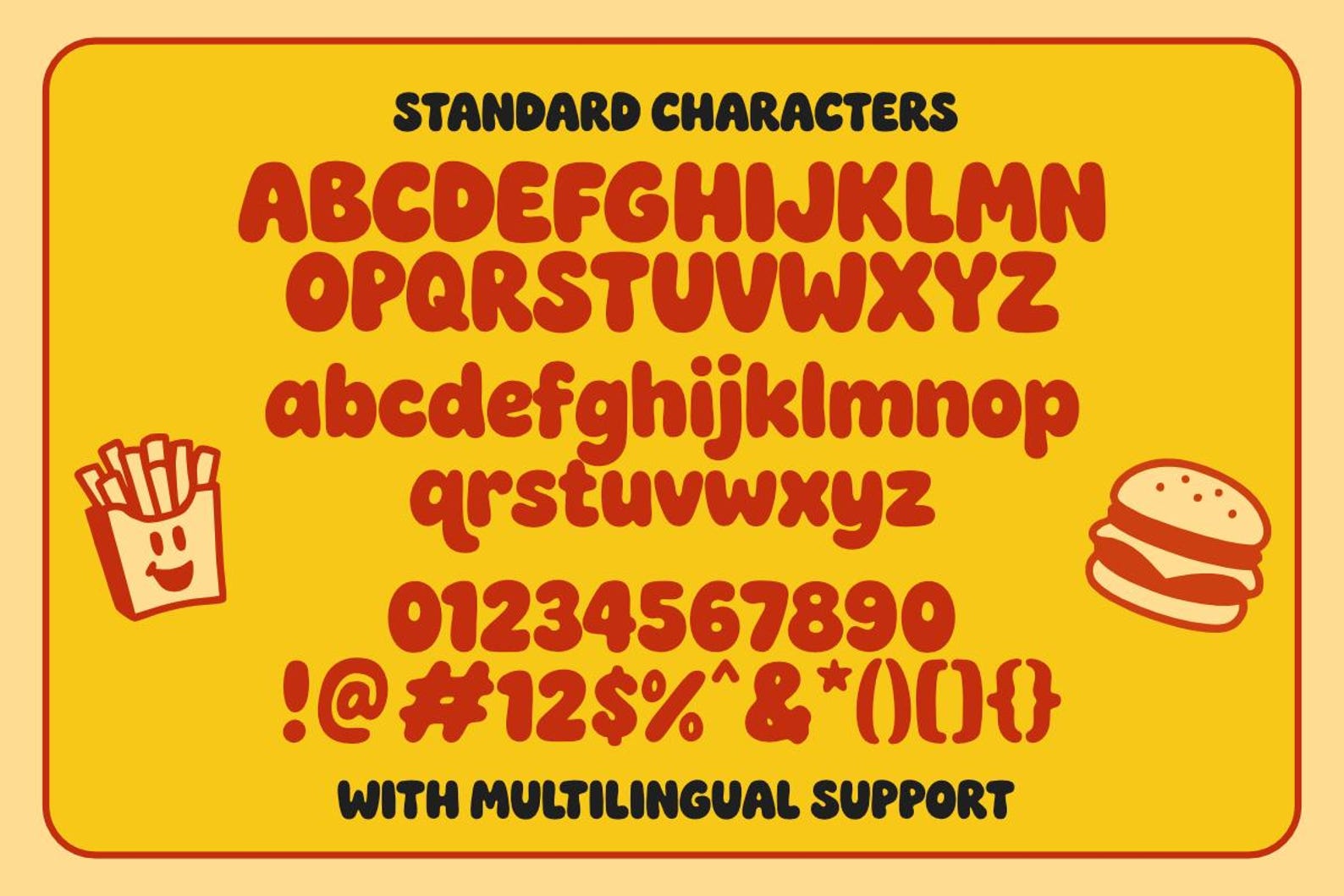 Chubby Dinner - Retro Fast Food Font Retro Font, Bubble Font, Diner ...