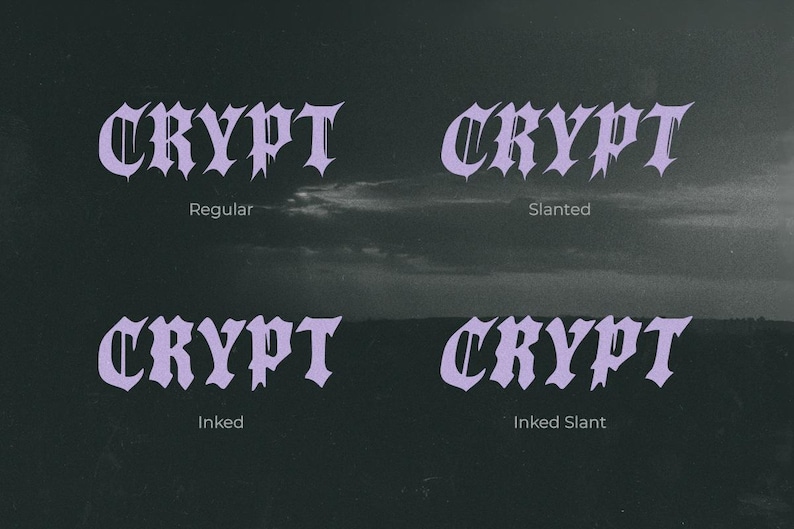 Nocturne Black Gothic Font: Horror Blackletter, Tattoo, Metal - Etsy