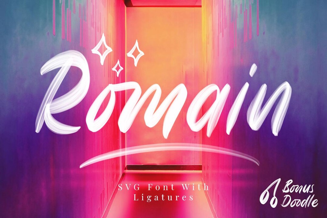Romain SVG Sans, Sans Serif, Svg Font, Texture, Brush, Doodle, Svg ...