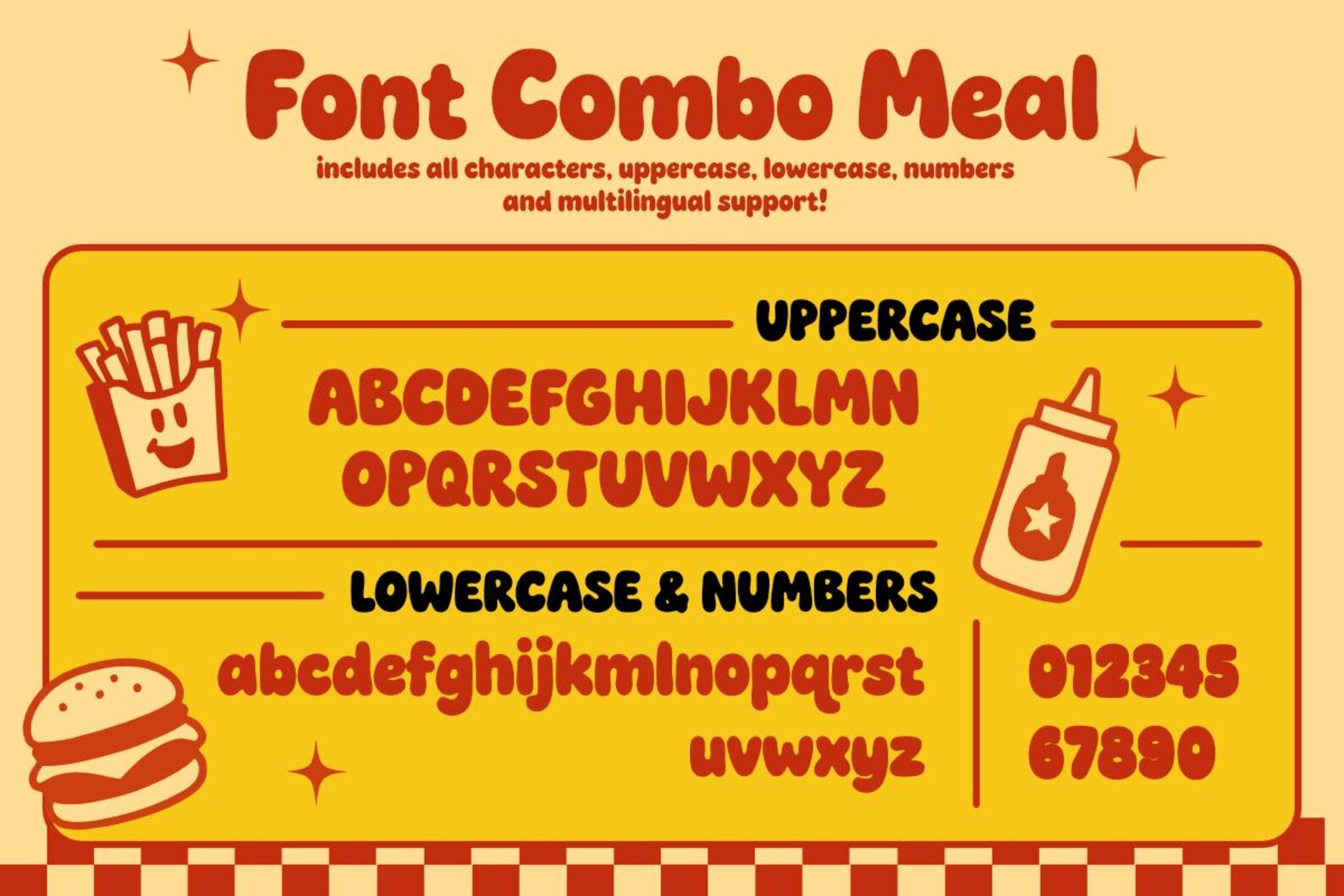 Chubby Dinner - Retro Fast Food Font Retro Font, Bubble Font, Diner ...