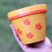 Hand-painted Terracotta Plant Pot | Fall Leaves Decor - Etsy