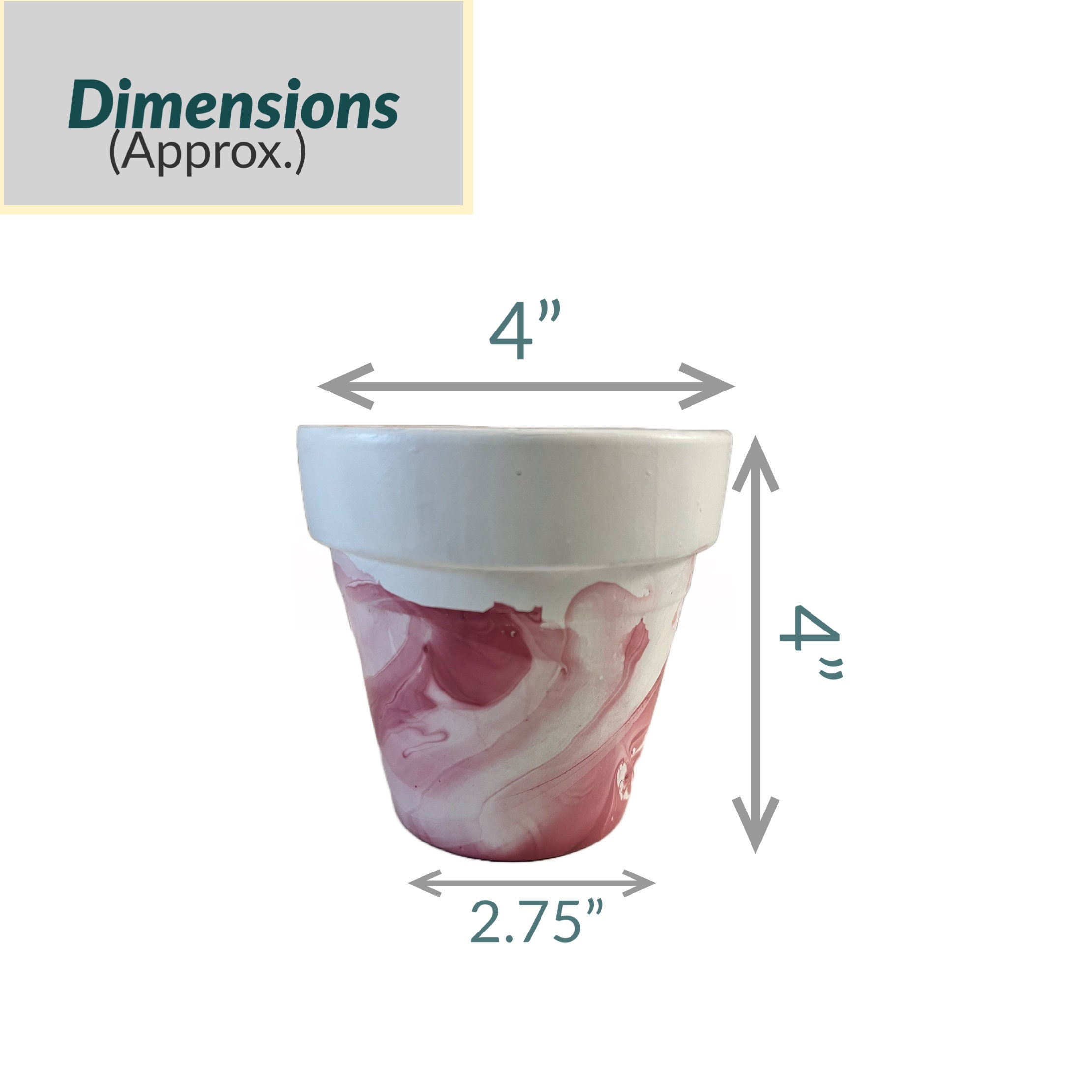 Terracotta Plant Pot 4 Inch Pot-flower Pot-clay Pot With Drainage Hole ...