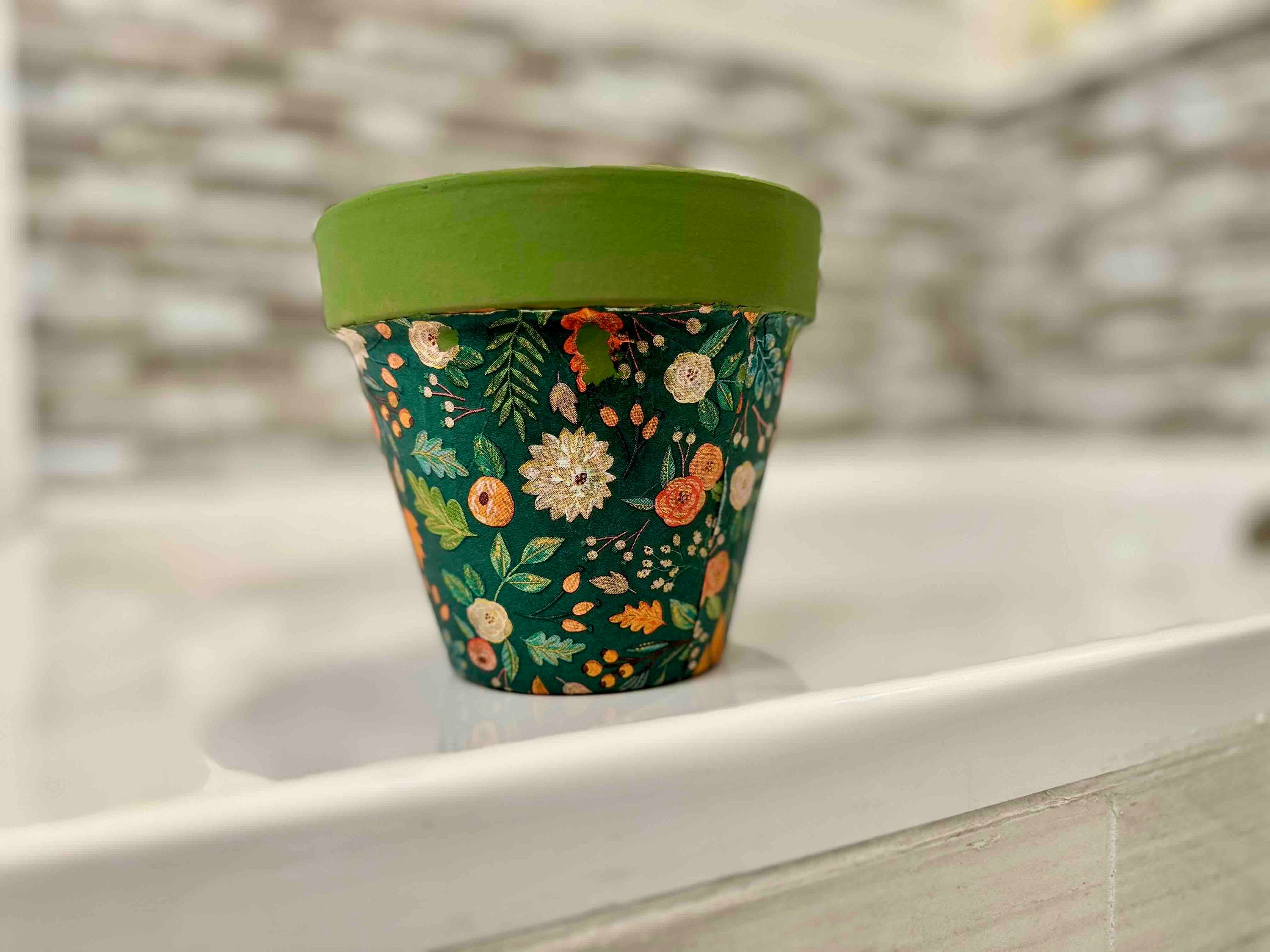 Terracotta Plant Pot 6 Inch Flower Pot Fall/spring Decor Clay Pot With ...