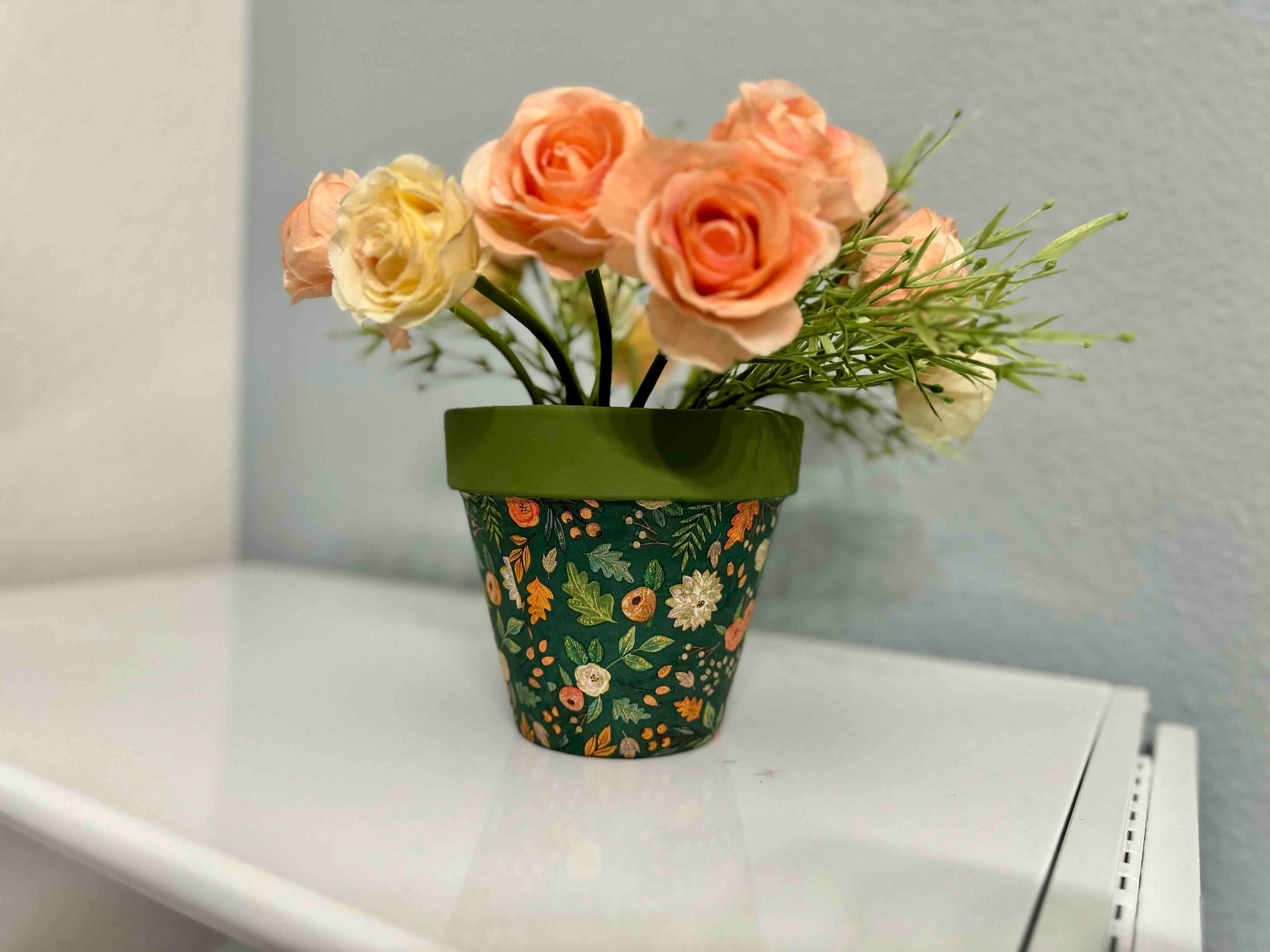 Terracotta Plant Pot 6 Inch Flower Pot Fall/spring Decor Clay Pot With ...