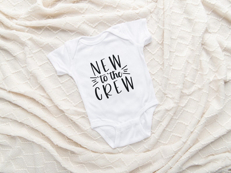 New to the Crew Onesie, Baby Clothes, Baby Onesie, Newborn Onesie, Gift Newborn, Baby Tee, Baby ...