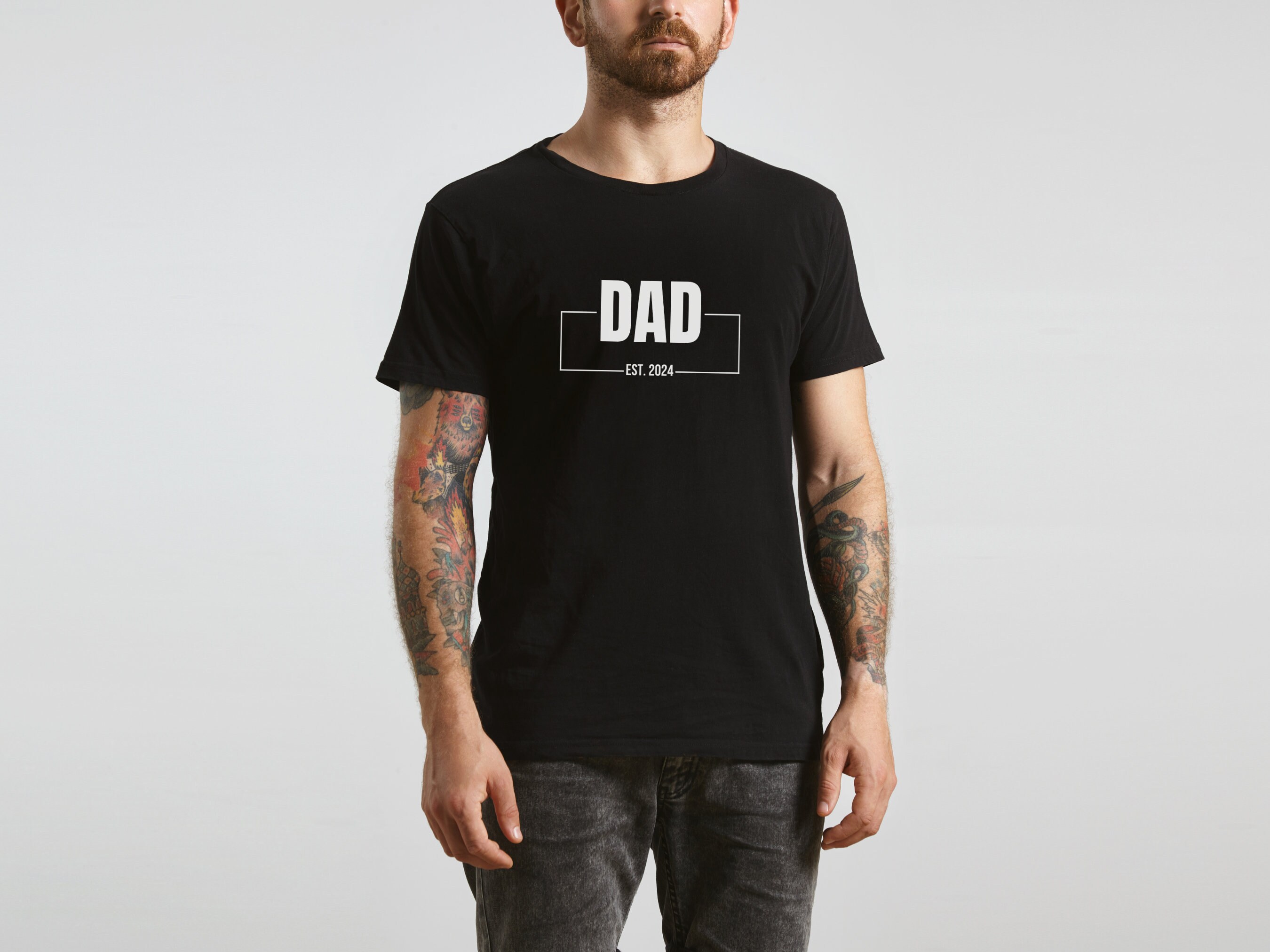 DAD Est. 2024 Shirt, Dad Established 2024 Shirt, Dad Shirt, Dad 2024 ...