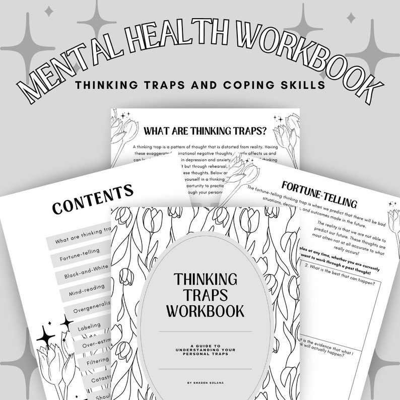 Thinking Traps Workbook A Guide to Understanding Your - Etsy