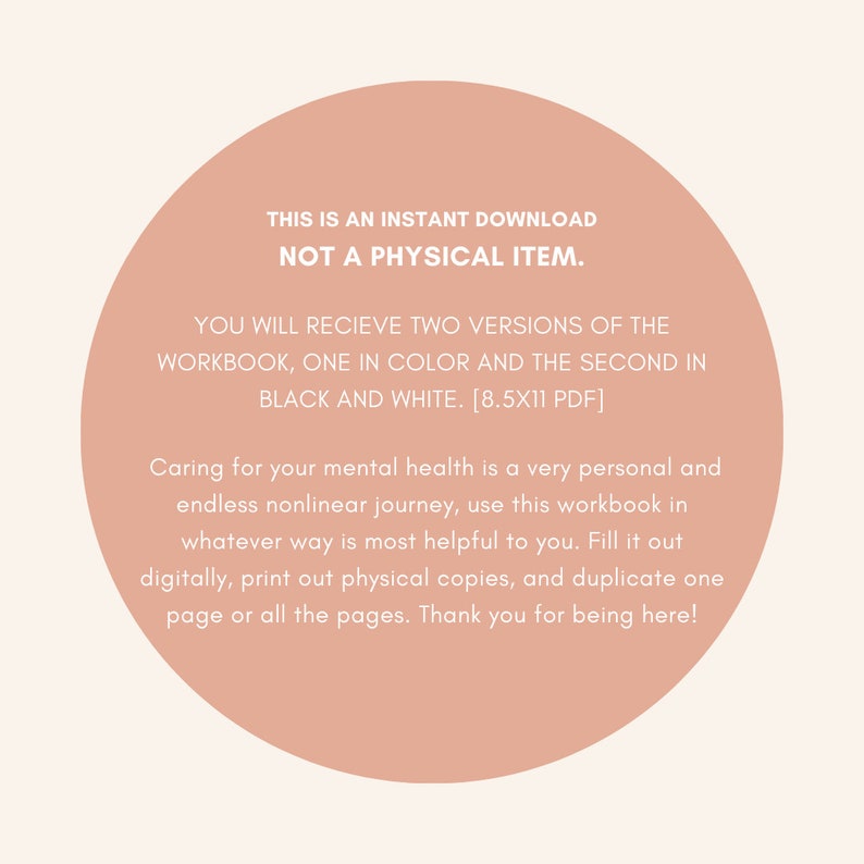 Thinking Traps Workbook A Guide to Understanding Your - Etsy