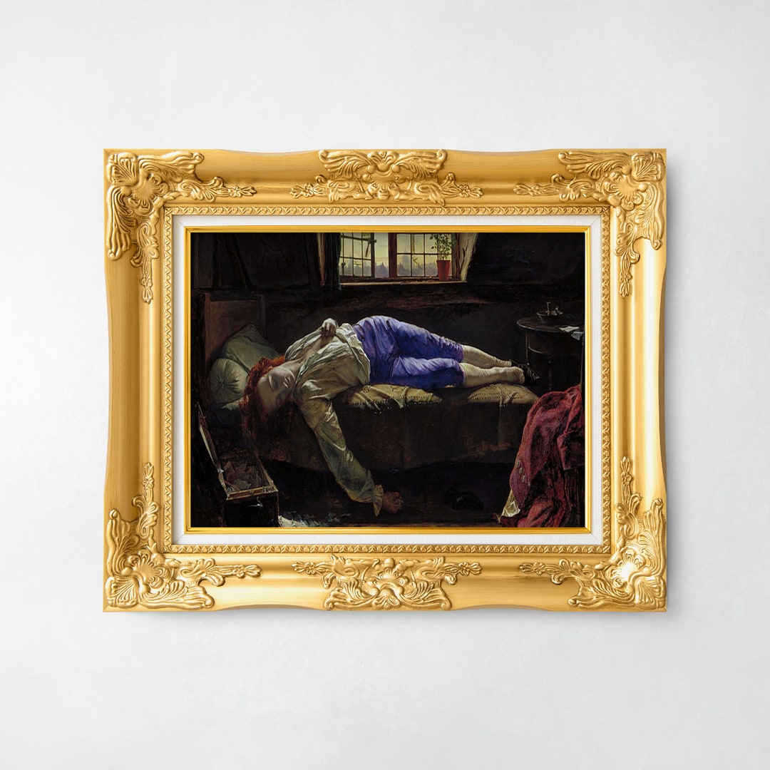 The Death of Chatterton | Henry Wallis | Gothic Victorian Death Art ...
