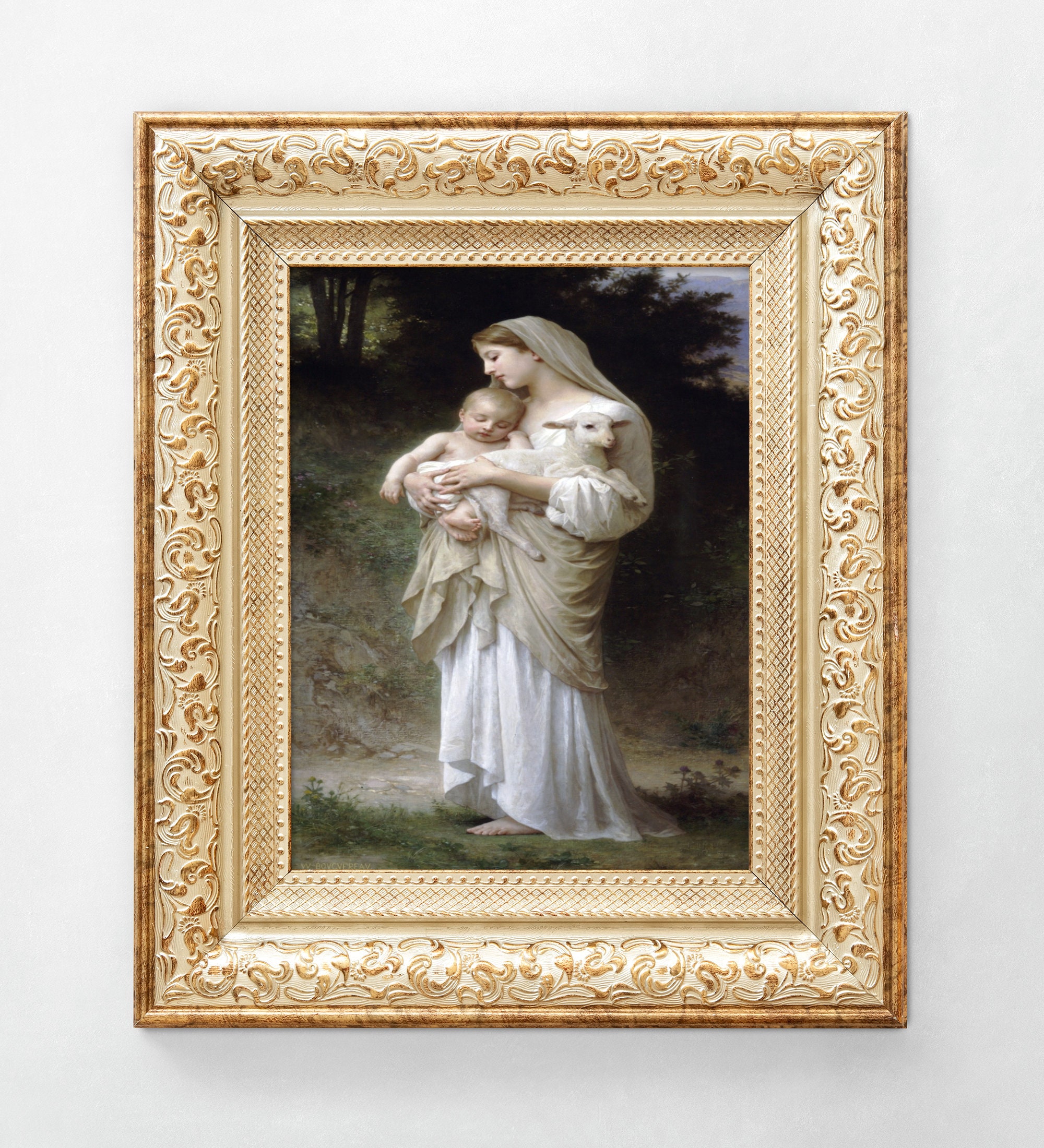 L'innocence | William-adolphe Bouguereau | Romantic Religious Virgin ...