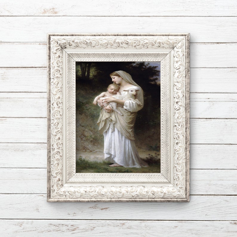 L'innocence | William-adolphe Bouguereau | Romantic Religious Virgin ...