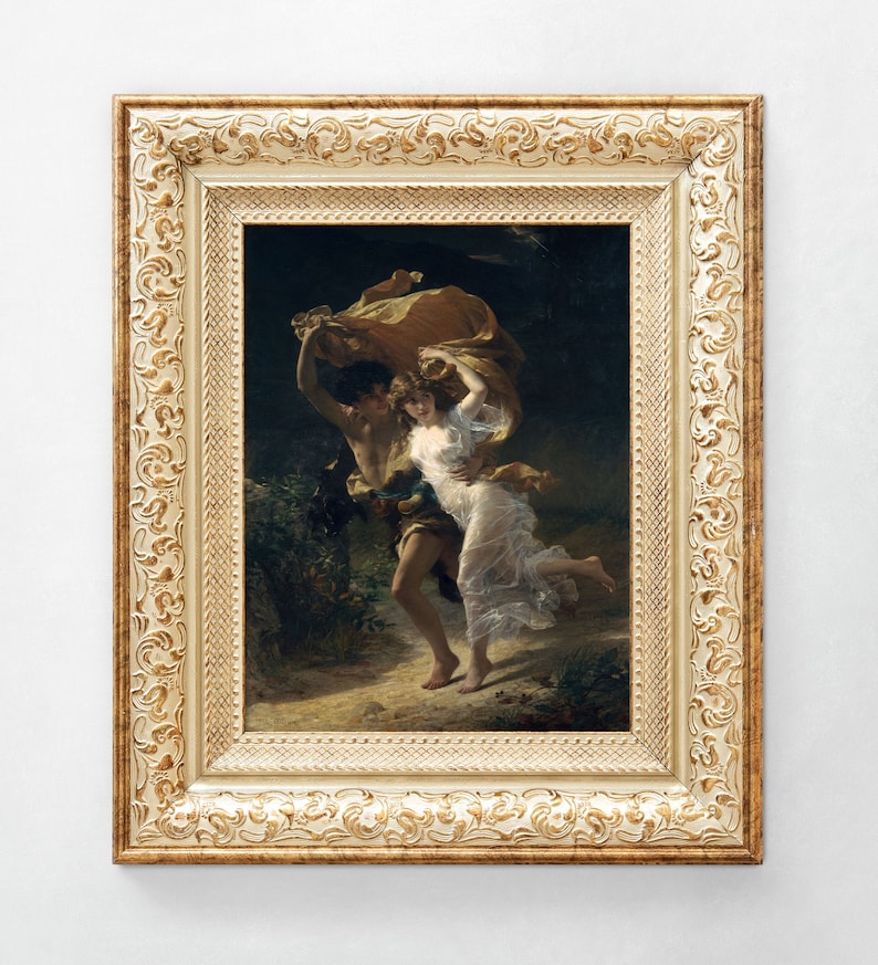 The Storm | Pierre Auguste Cot | Romantic Victorian Greek Mythology Art ...