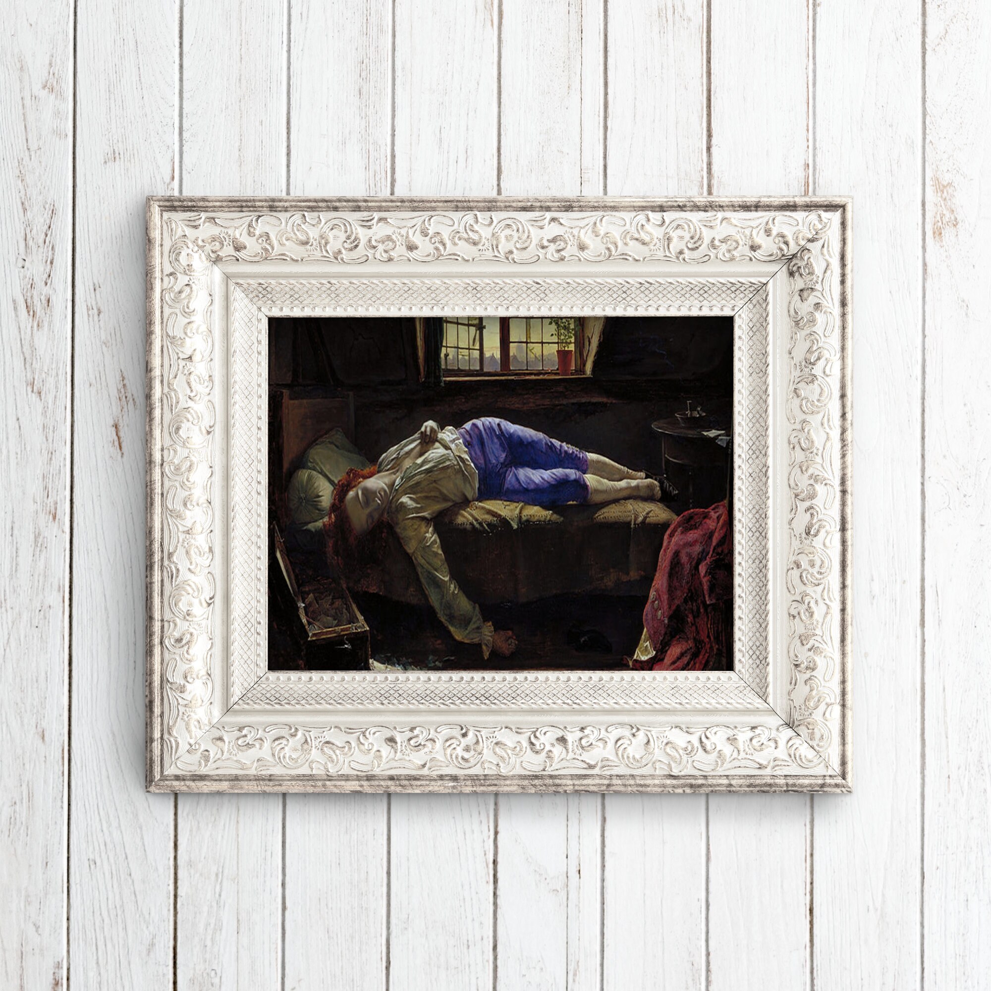 The Death of Chatterton | Henry Wallis | Gothic Victorian Death Art ...