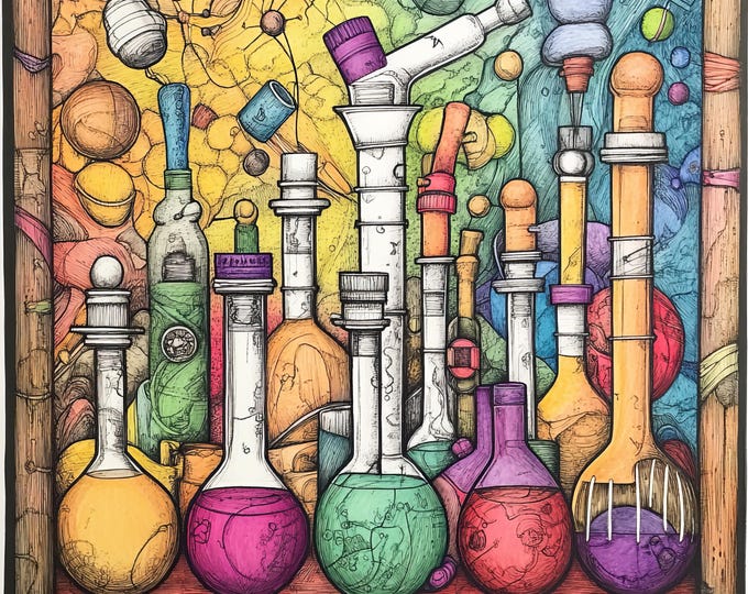 Science Series: Chemistry Coloring Book for Kids - Etsy Canada