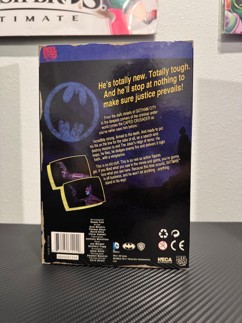 NECA Batman Action Figure | Reel Toys Collector’s Edition | 1989 Movie ...