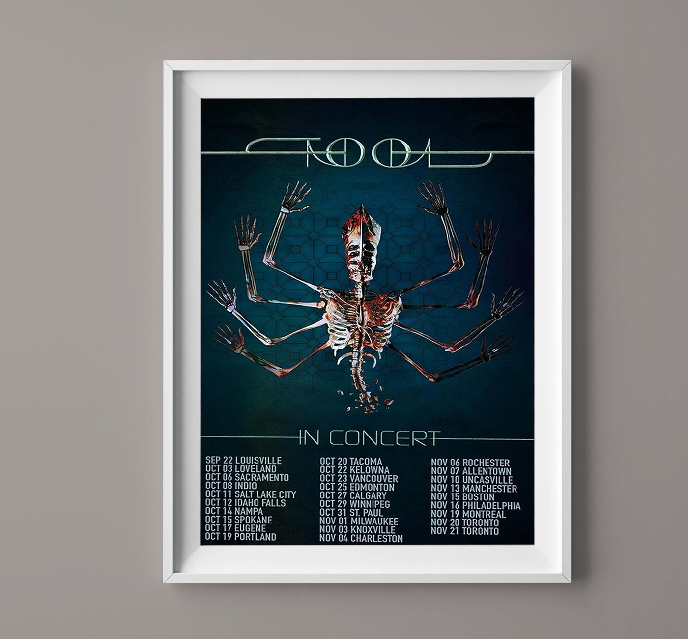 Tool (Band) Announce Fall 2023 North American Tour Dates Poster