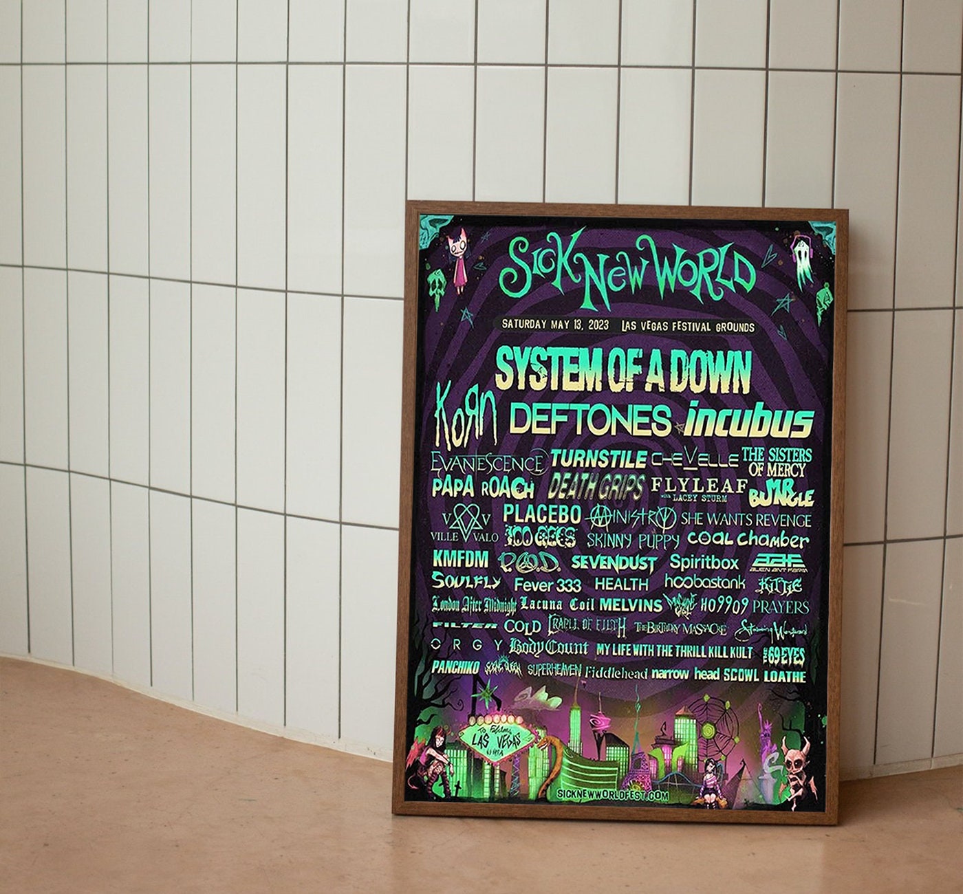 Sick New World 2023 Poster, Las Vegas Festival Ground Poster Print ...