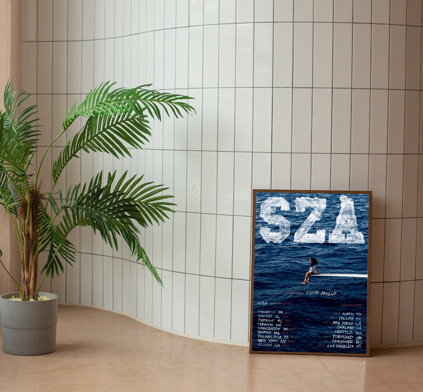 SZA SOS Tour 2023 Concert Poster SZA Album Cover 2022 Poster Art, Sza ...
