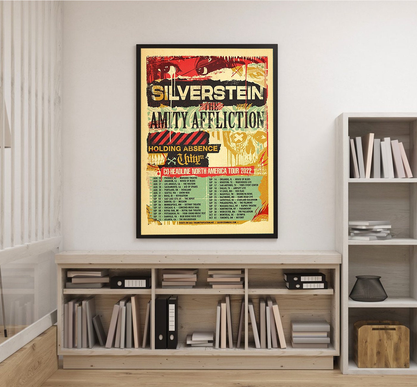 The Amity Affliction Tour 2022 Poster, Rock Band Poster, Gift For Fan ...
