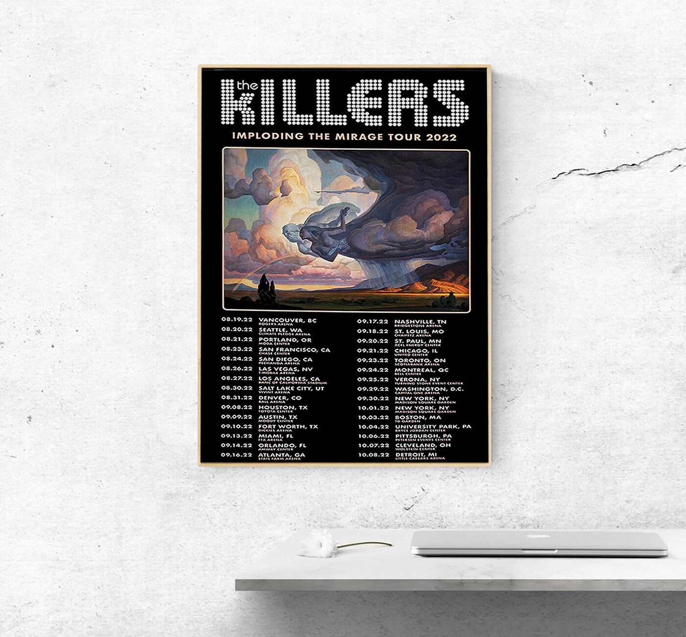 The Killers Band Imploding The Mirage Tour Poster, Rock Band Poster sold by Inhaler Hunched ...
