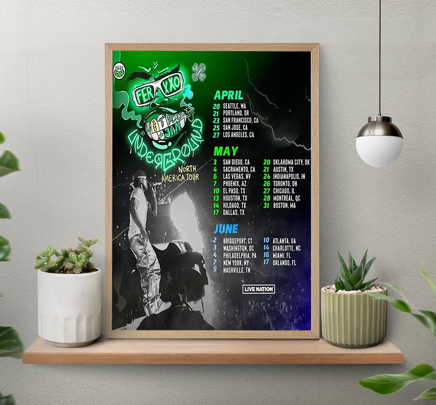 Feid Ferxxo Nitro Jam Tour 2023 Poster, Concert Tour 2023 Print, Gift Fans sold by Craig Moore ...