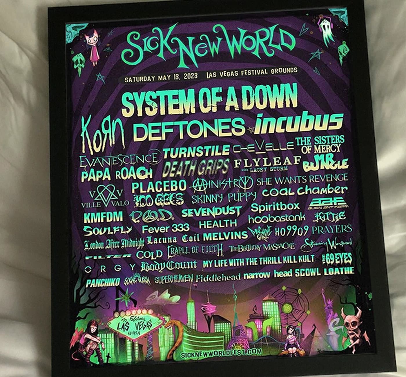 Sick New World 2023 Poster, Las Vegas Festival Ground Poster Print ...
