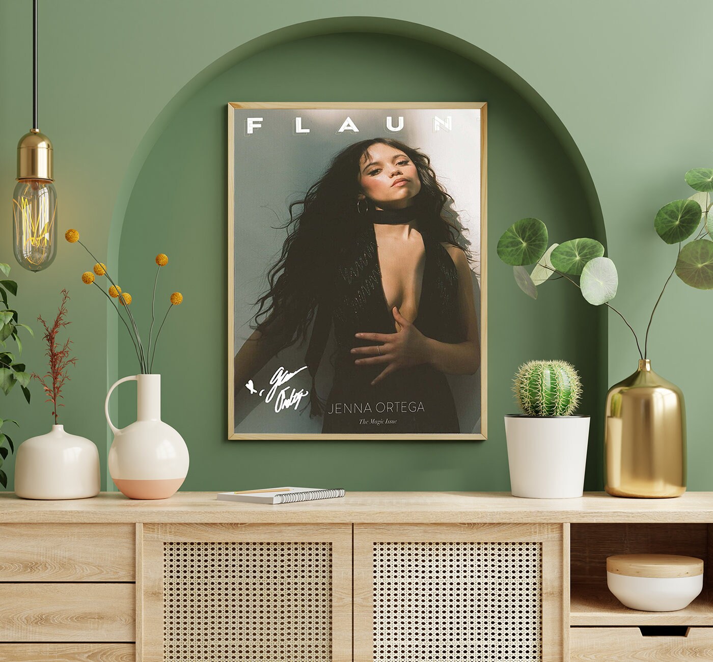 Actress Jenna Ortega's Signature Poster, Gift Fans sold by Lucy Y | SKU ...