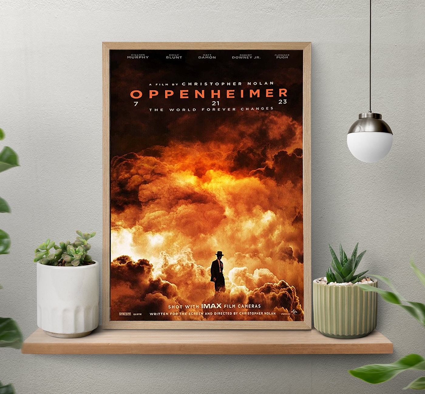 Oppenheimer (2023) Christopher Nolan Movie Poster, Oppenheimer Print ...