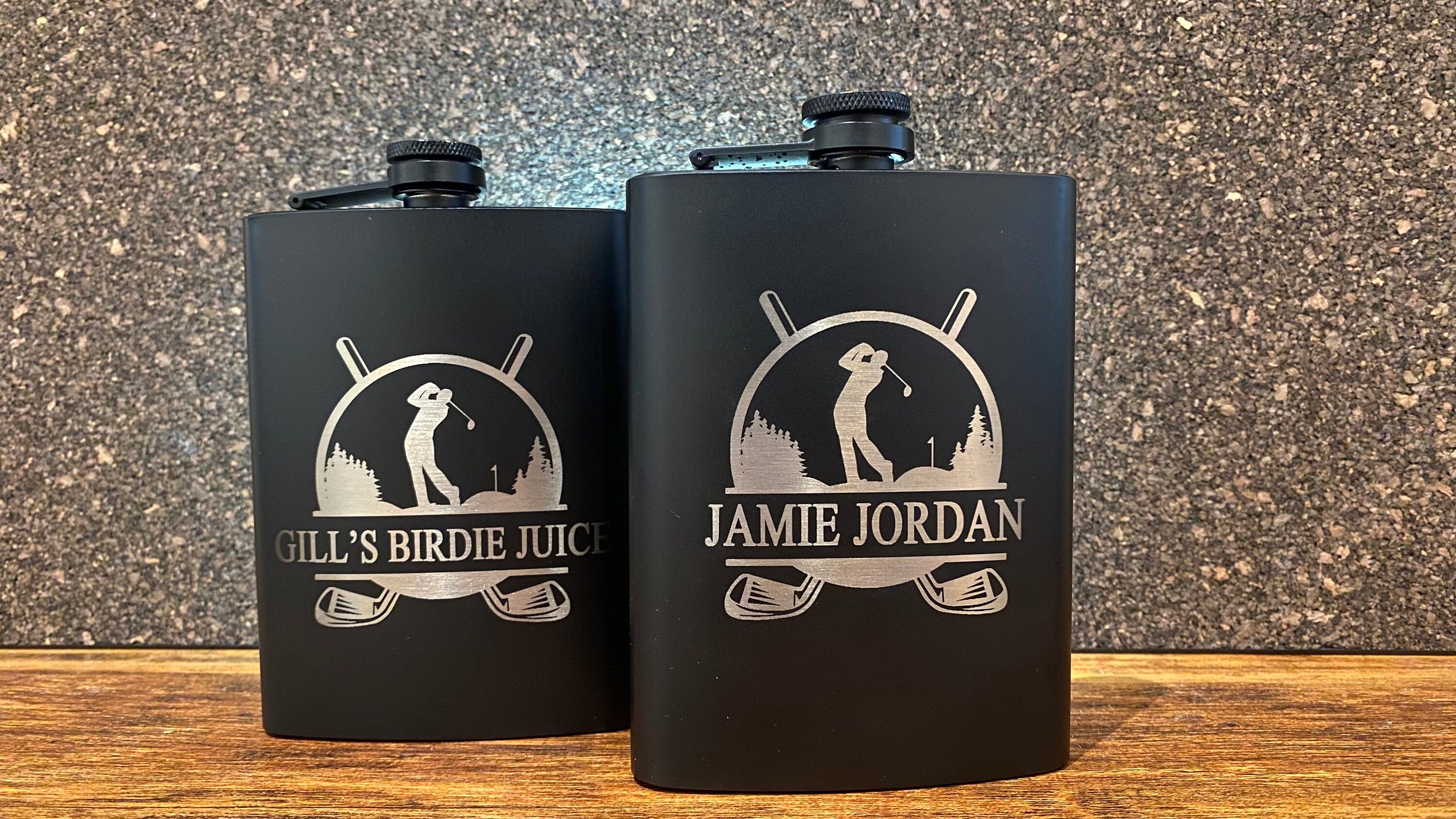 PERSONALIZED GOLF FLASK // Custom Flask for Golfers 8oz - Etsy