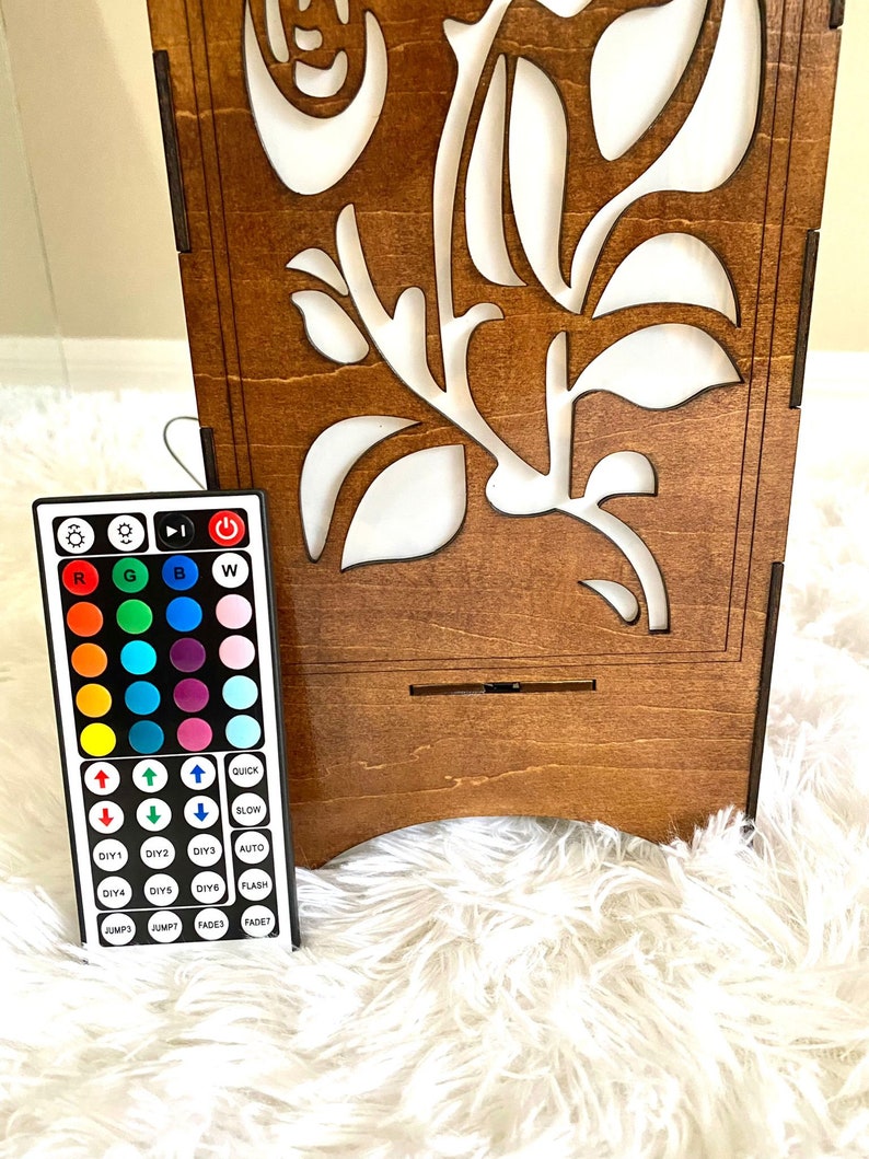 Flower Tower LED Multicolor Floor Lamp - Etsy