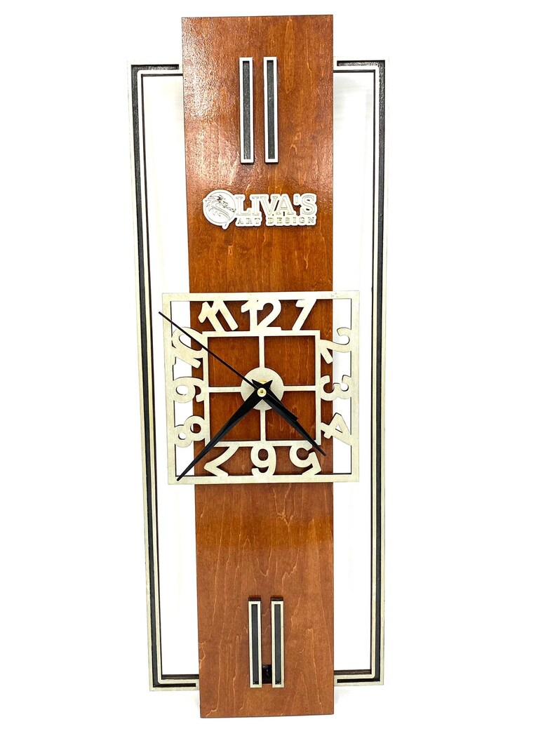 LED Multicolor Modern Rectangular Wall Clock - Etsy