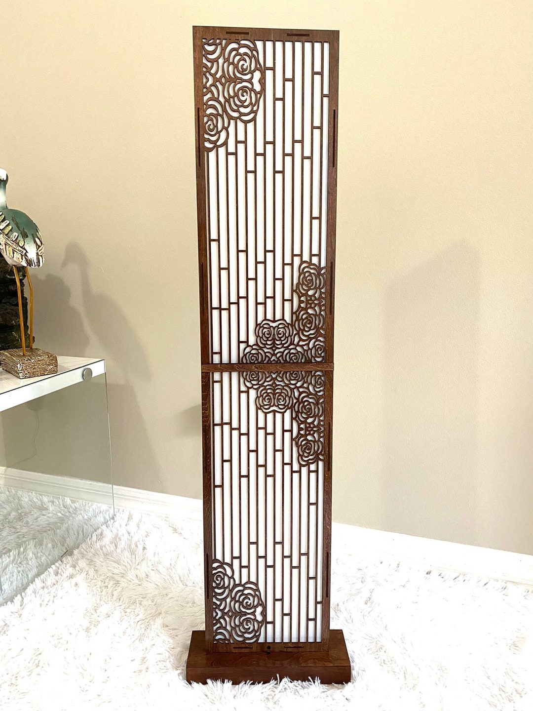 Bamboo LED Multicolor Floor Lamp - Etsy