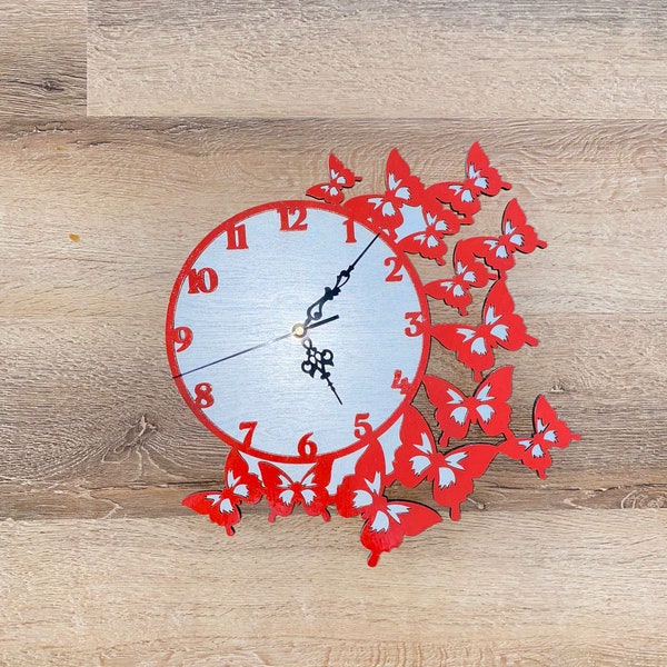 Butterfly Clock - Etsy